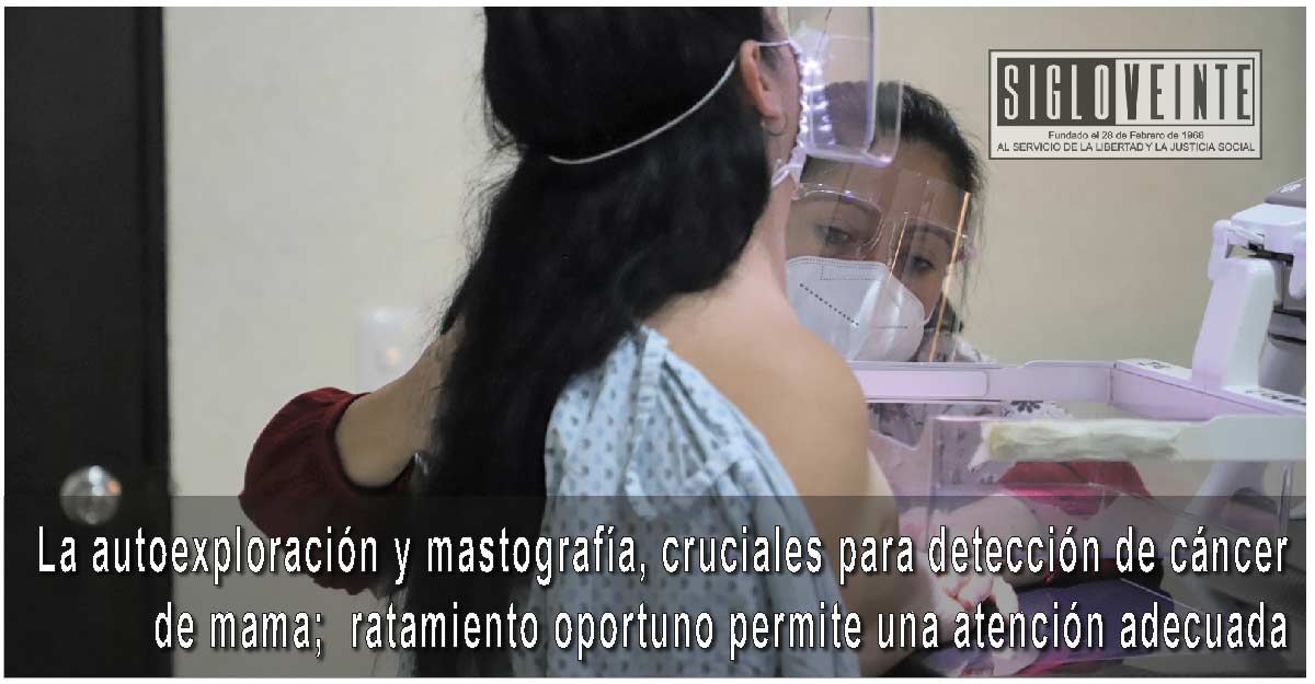 La autoexploración y mastografía, cruciales para detección de cáncer de ...