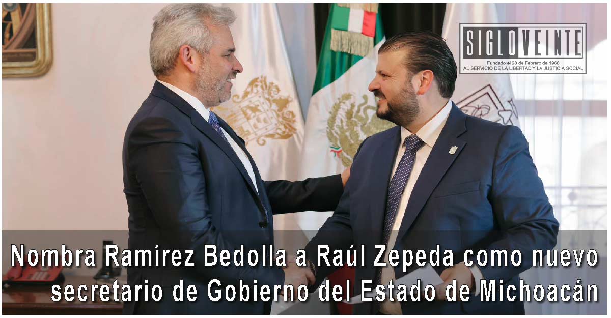 Nombra Ramírez Bedolla a Raúl Zepeda como nuevo secretario de Gobierno ...