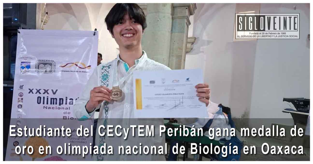 Estudiante del CECyTEM Peribán gana medalla de oro en olimpiada ...
