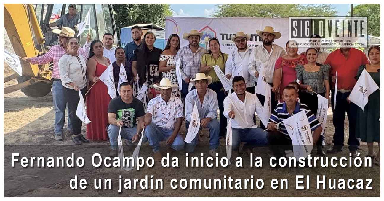 Fernando Ocampo da inicio a la construcción de un jardín comunitario en ...
